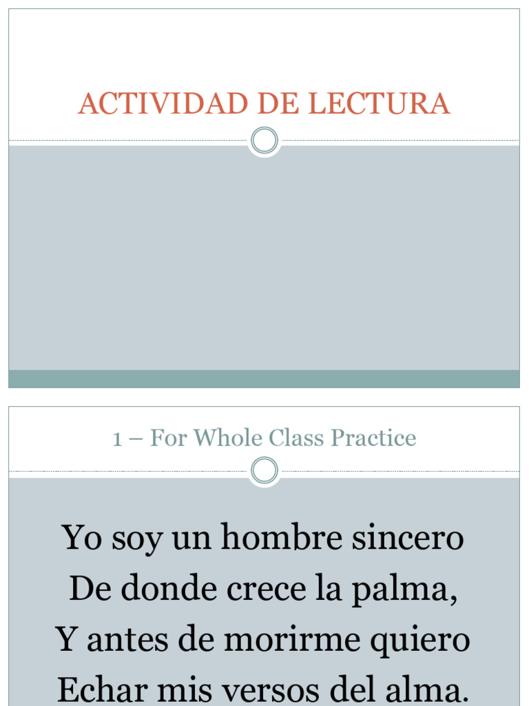 ACTIVIDAD DE LECTURA | PDF