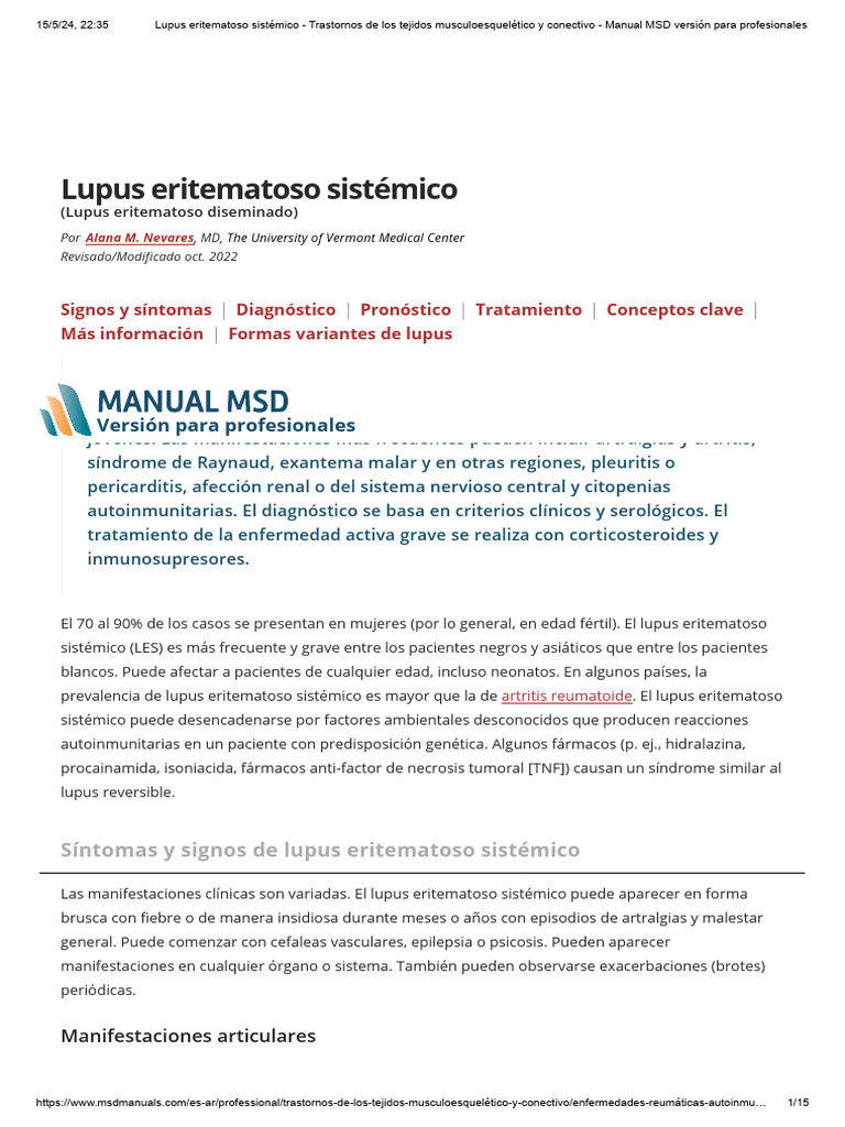 Lupus Eritematoso Sistémico Trastornos De Los Tejidos