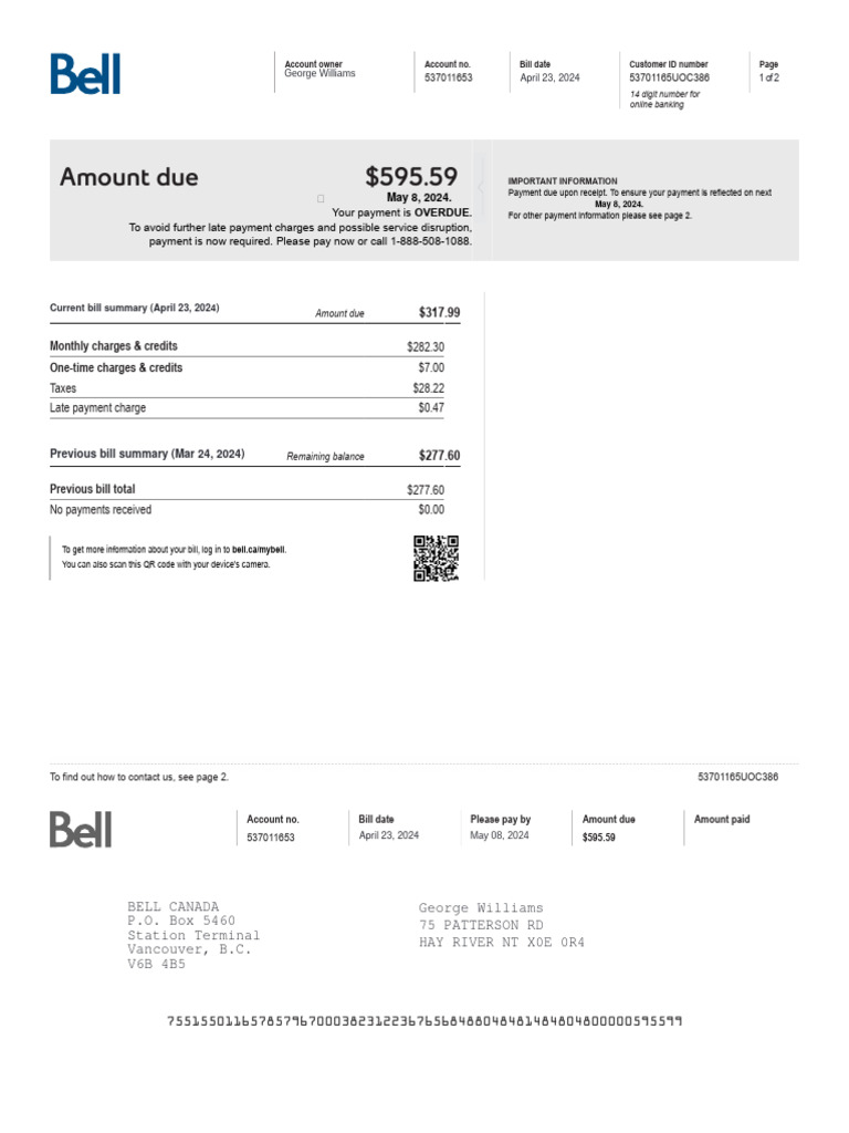 Bell MOBILE | PDF | Payments | Government Finances