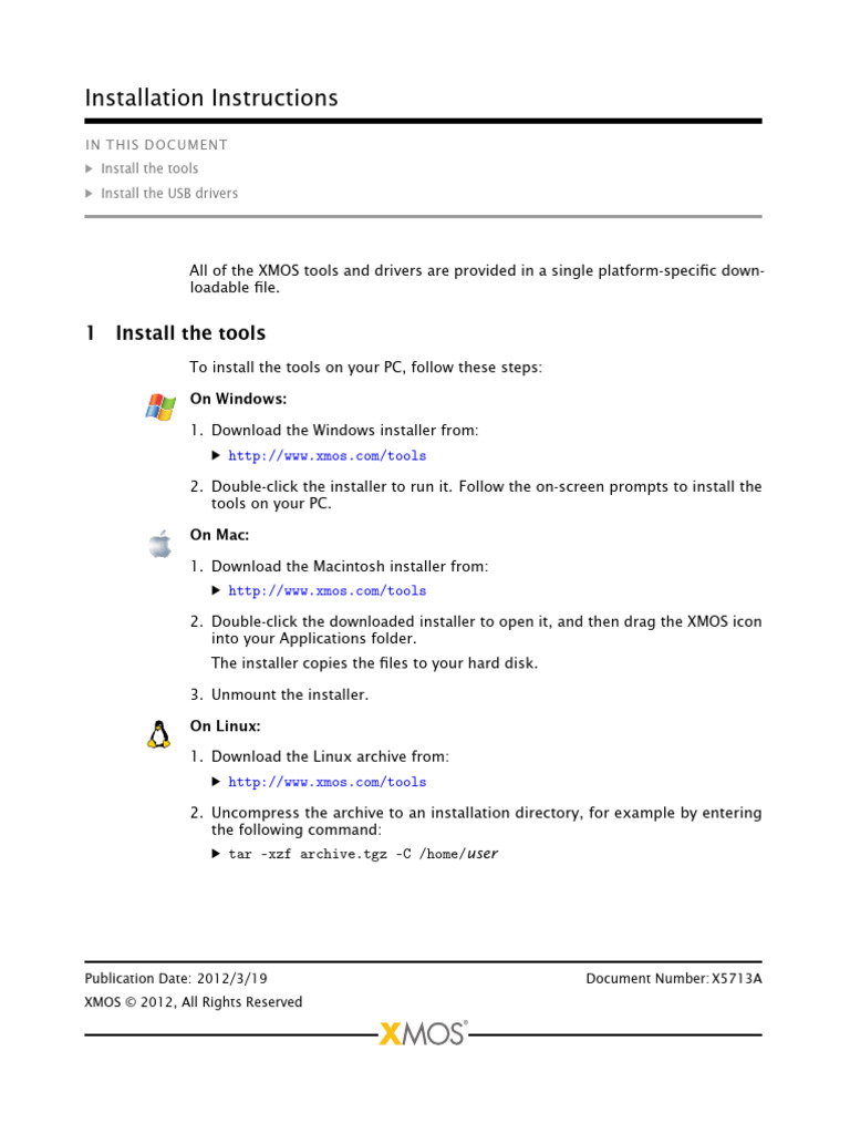Installation-Instructions_X5713B | PDF | Installation (Computer Programs) | Device Driver