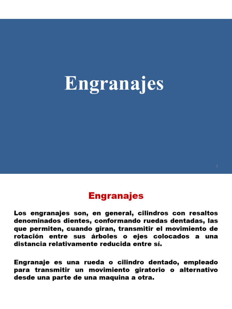 Guía Completa de Engranajes y Sus Tipos | PDF | Engranaje | Mecánica