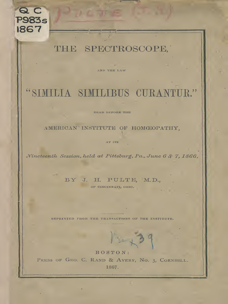 Spectroscope & Homeopathy Law | PDF | Sun | Physical Sciences