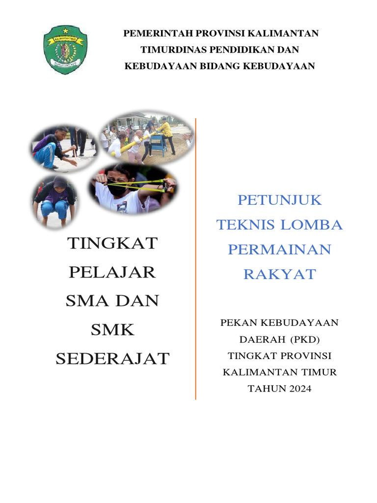 Petunjuk Lomba Permainan Rakyat 2024 | PDF