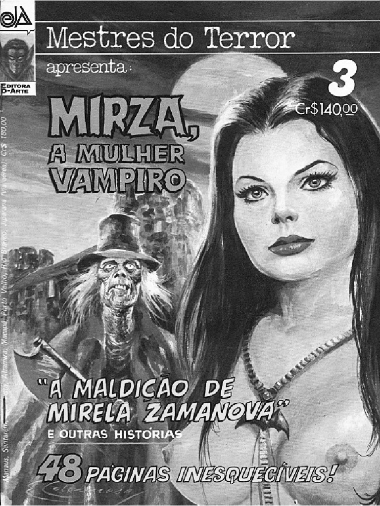 Mestres Do Terror HQ Mirza, A Mulher Vampiro | PDF