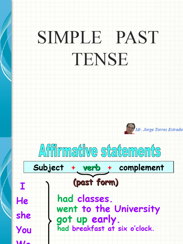 Simple Past Tense Guide | PDF | Language Arts & Discipline