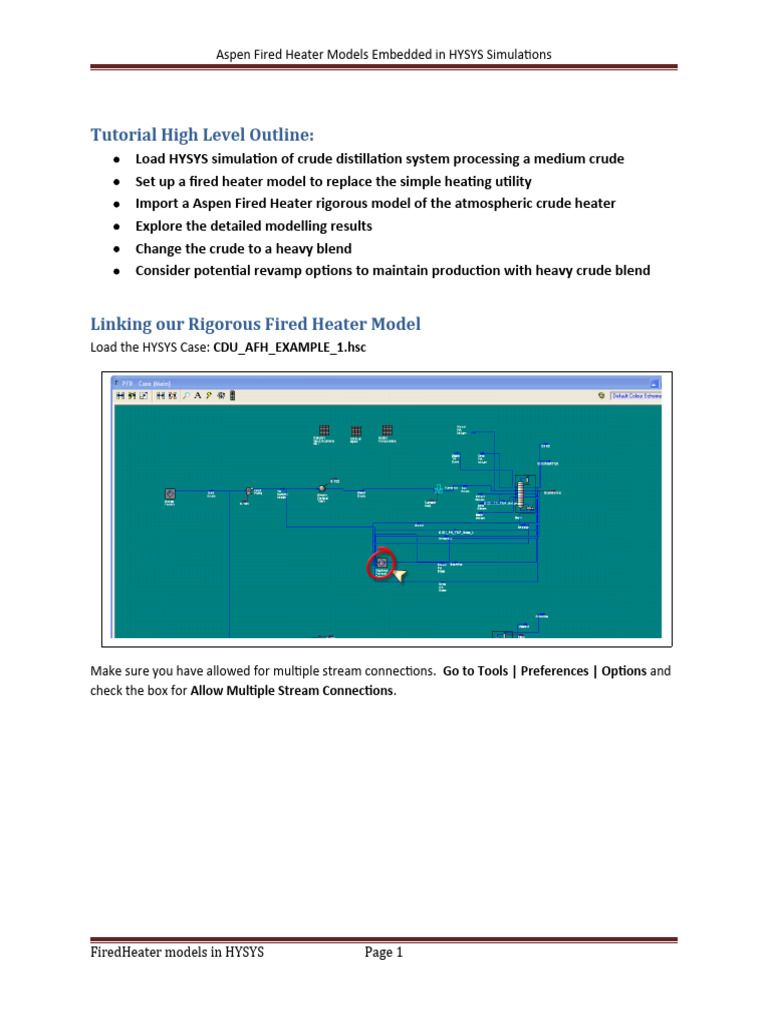 HYSYS Fired Heater Tutorial | PDF | Technology & Engineering
