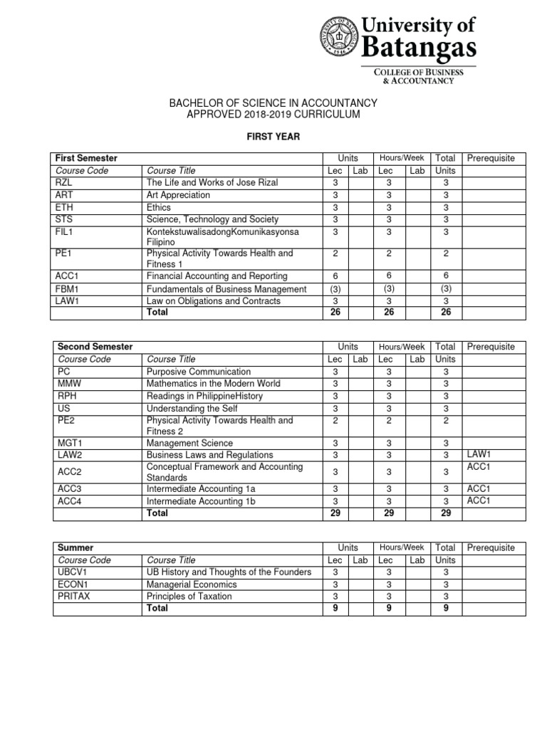 Curriculum BSA | PDF | Accounting | Audit