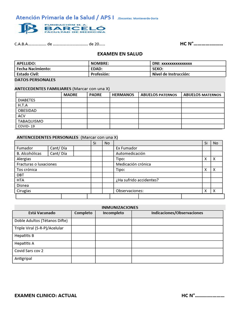 Evaluación Integral de Salud APS | PDF