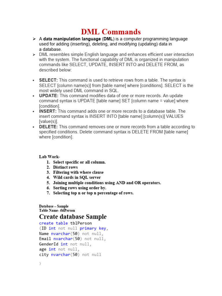 Sql Server Lab 2 Pdf Sql Databases