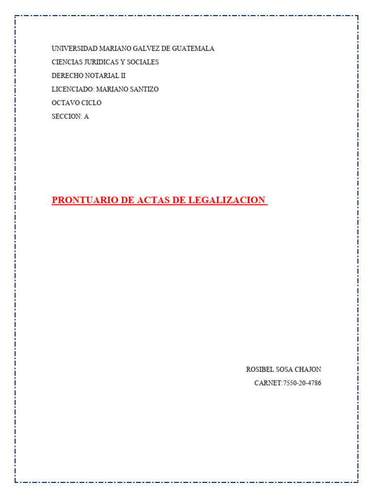 Prontuario de Actas de Legalizacion | PDF | Pagos | Derecho contractual