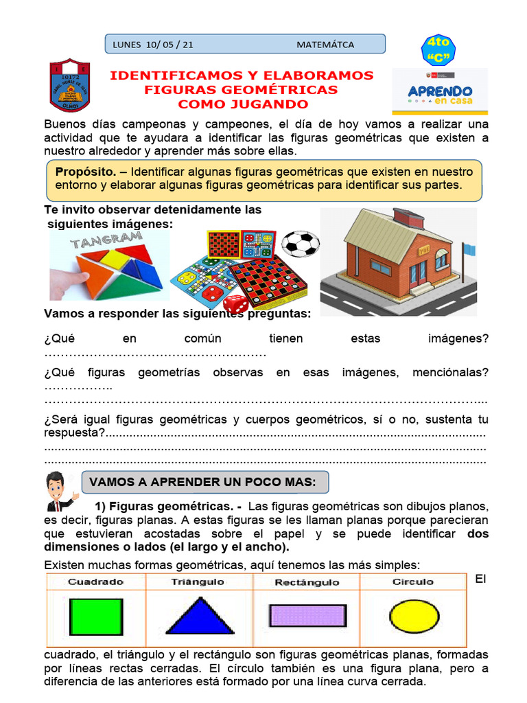 Figuras Geometricas | Descargar gratis PDF | Geometría | Geometría euclidiana
