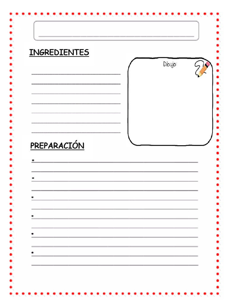Receta: Ingredientes y Preparación | PDF