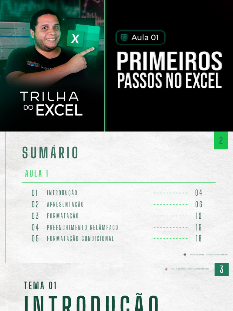 Apostila - Trilha Saia Do Zero - Aula 1 | PDF | Microsoft Excel | Janela (informática)