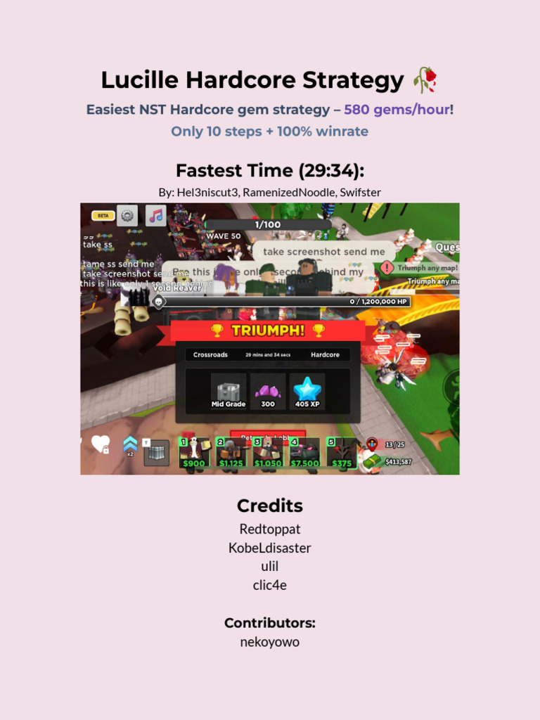 Lucille Hardcore Strategy | PDF