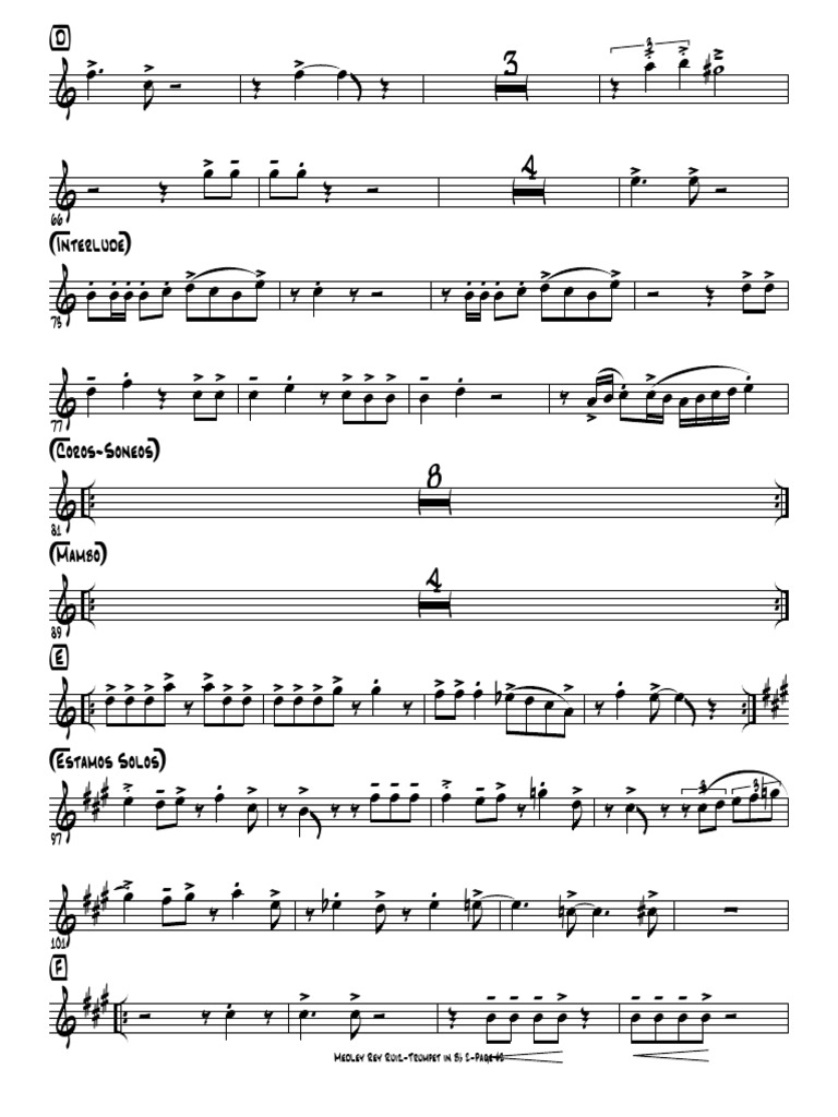 Medley Rey Ruiz Pág 2 Trumpet 2 | PDF