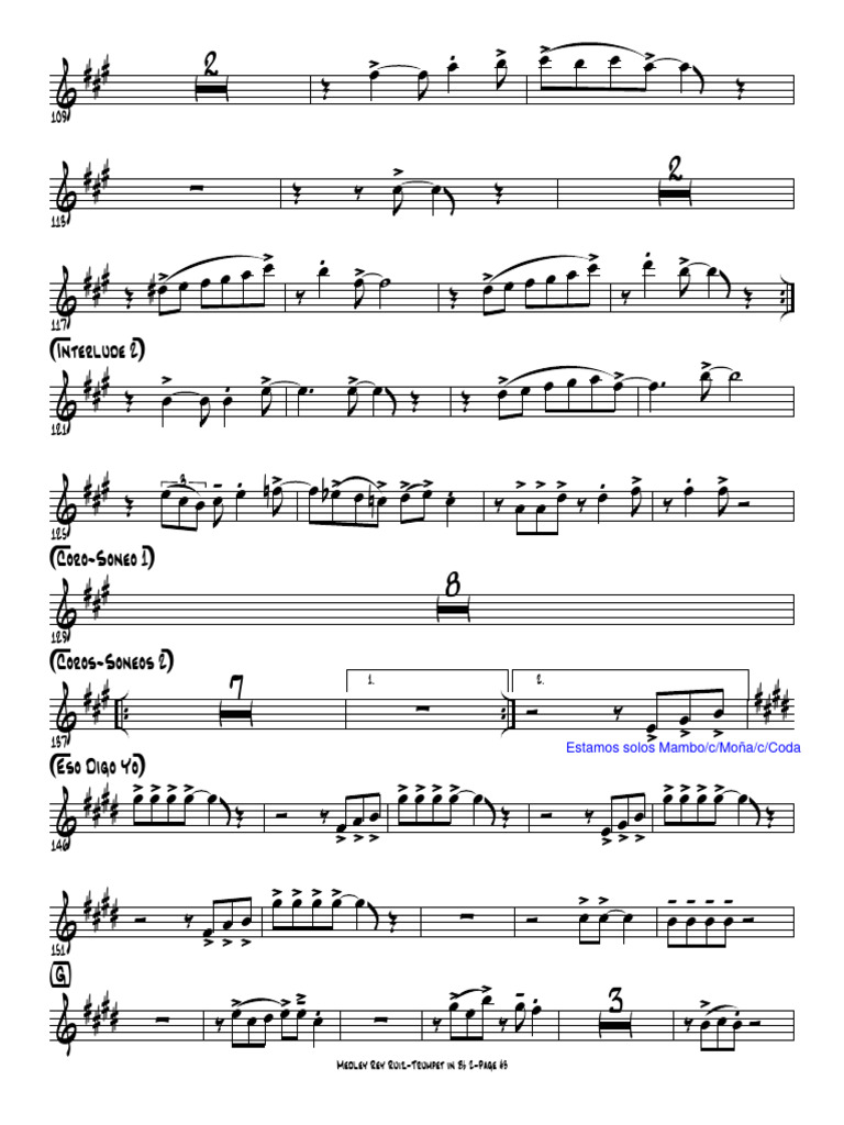 Medley Rey Ruiz Pág 3 - Trumpet 2 | PDF