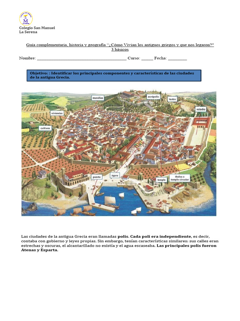 Guia Complementaria Clase 2 - Las Ciudades Griegas. | PDF | Antigua Grecia
