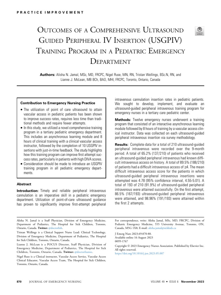 Avp Ped e Usg | PDF | Vein | Medical Ultrasound