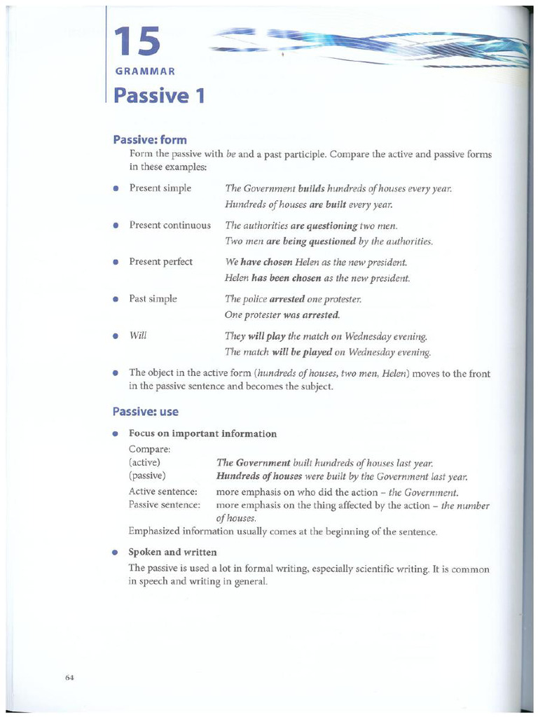Passive Voice Intermediate Vince | PDF
