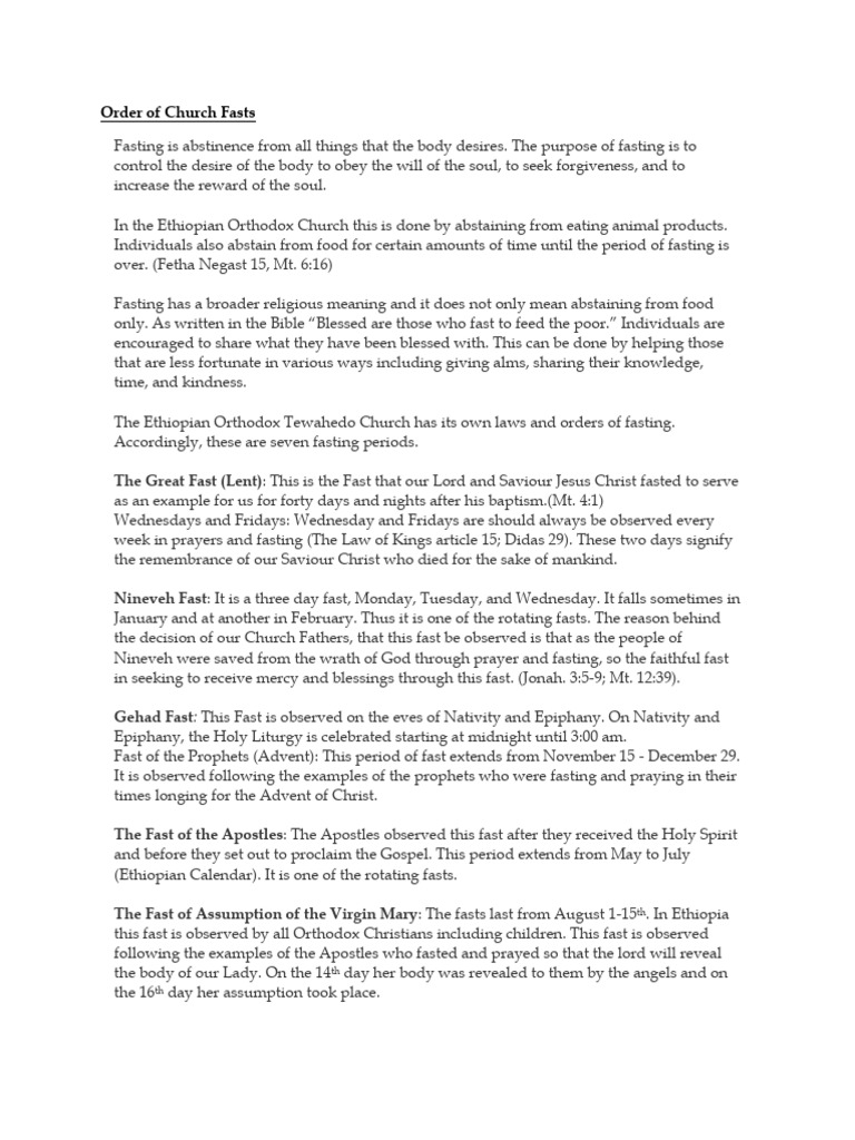 Order of Church Fasts & Feasts | Download Free PDF | Jesus | Nativity ...