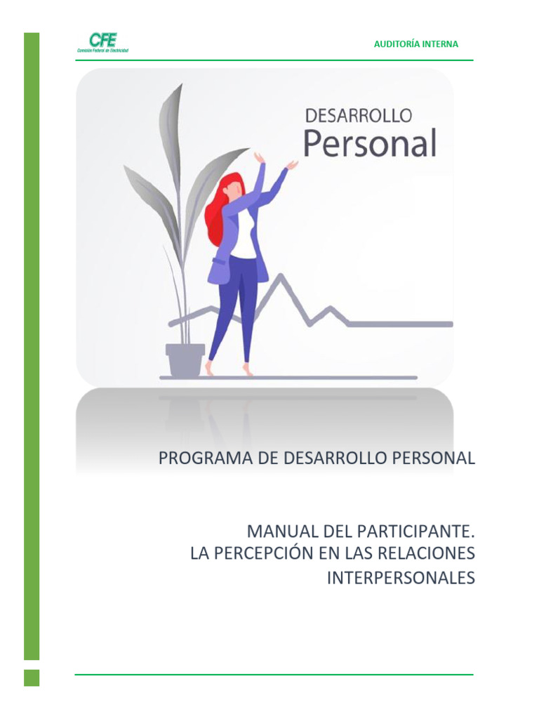 Manual. La Percepción en Las Relaciones Interpersonales | PDF | Las ...
