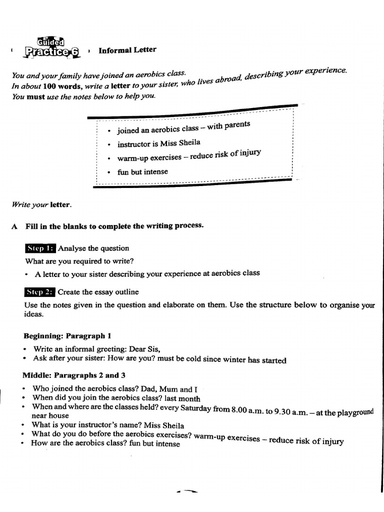 Informal Letter 26.4.24 | PDF