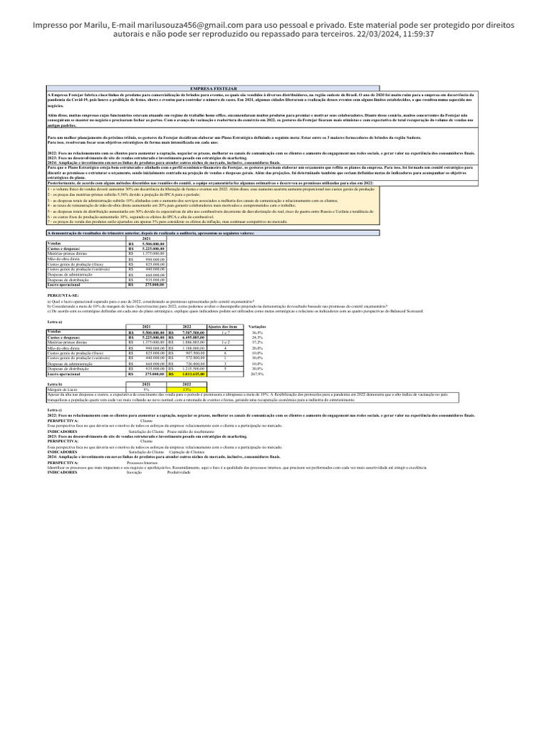 Respostas Abertas | PDF | Despesa | Marketing