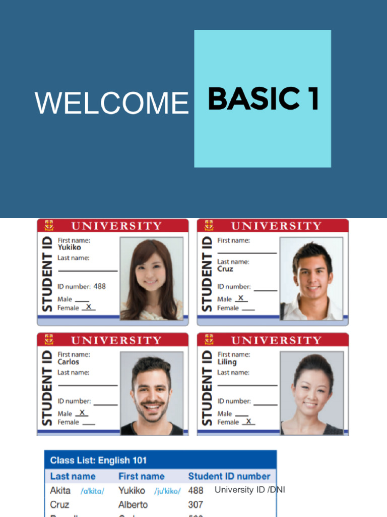 BASIC 1- CLASS 1 | PDF