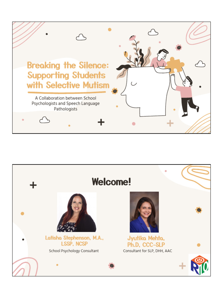 Supporting Students with Selective Mutism | PDF | Mental Disorder ...