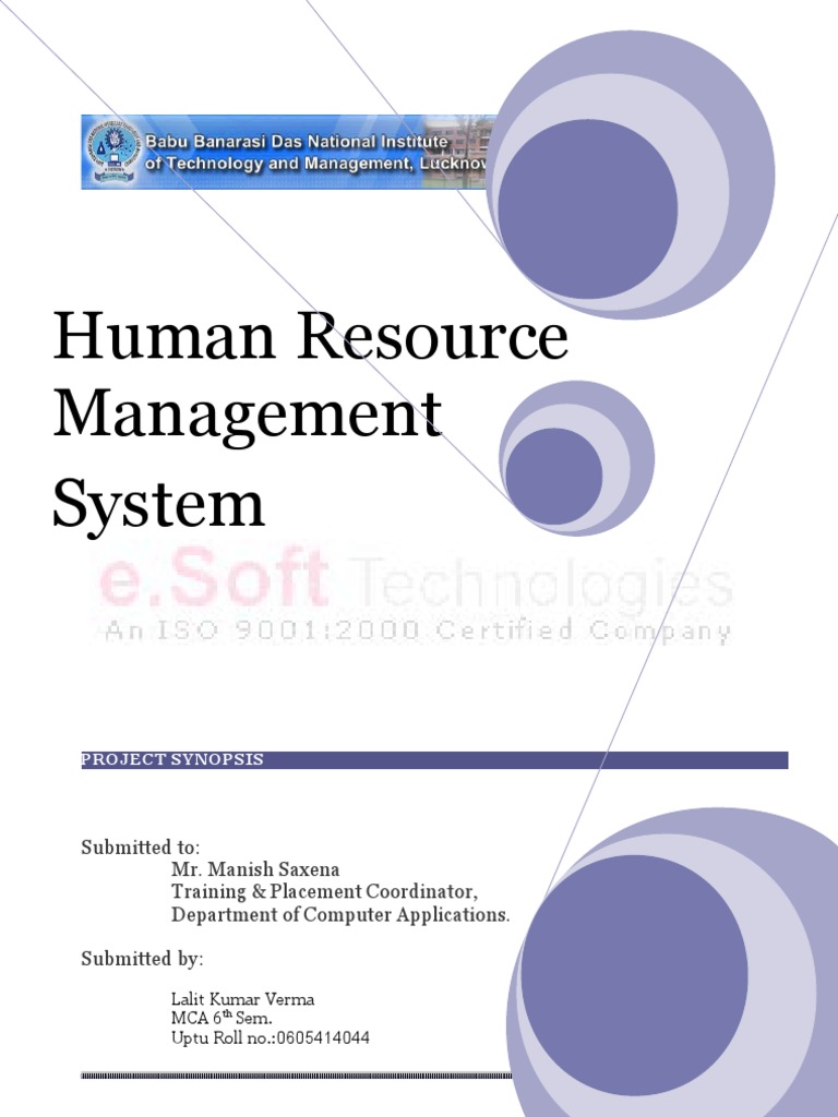 Human Resource Management System | PDF | Databases | Enterprise ...