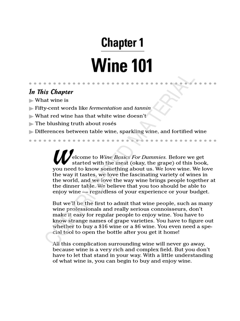 Wine 101 Pdf Wine Winemaking