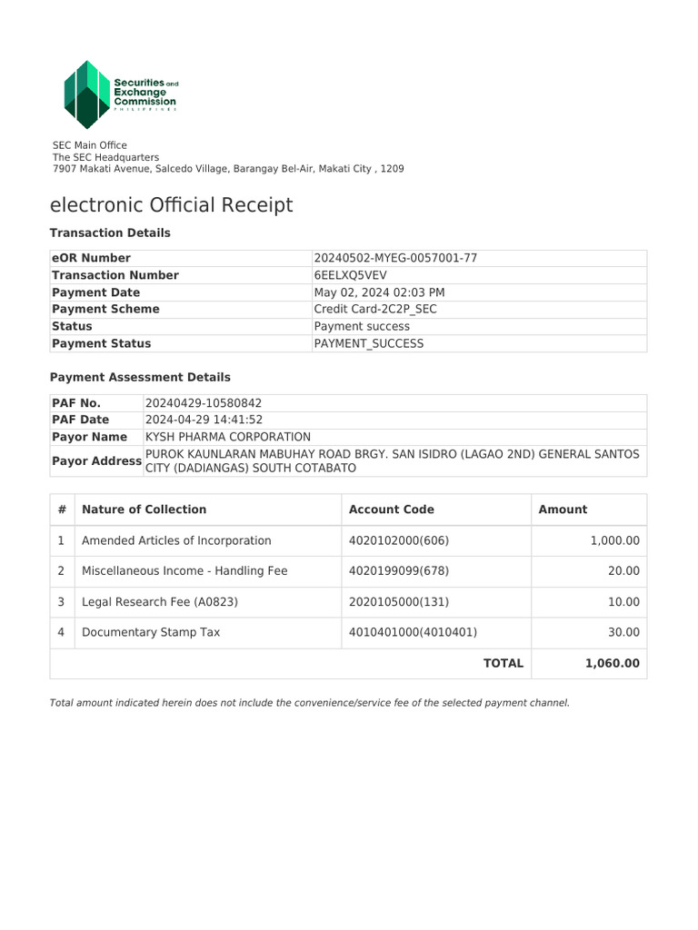 Confirmation Receipt 20240502 MYEG 0057001 77 | PDF