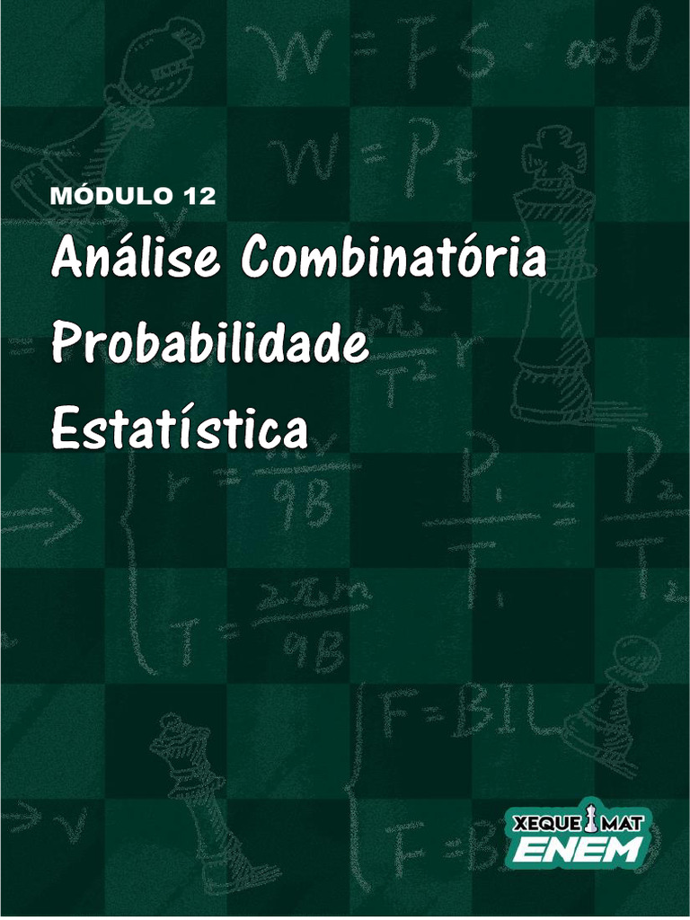 Módulo 12 - Ana, Prob, Es | PDF | Probabilidade | Combinatória