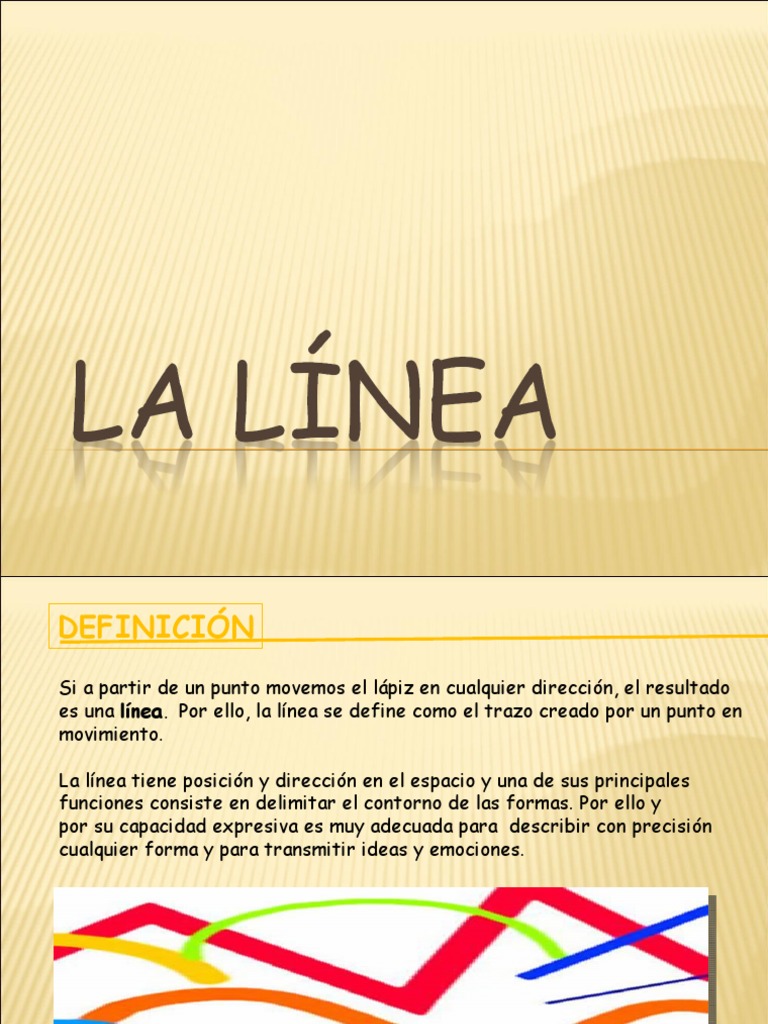 3. LA LÍNEA