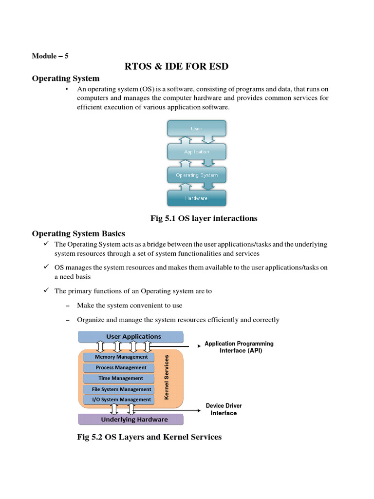 Overview of Operating Systems and RTOS | PDF | Operating System | Process (Computing)