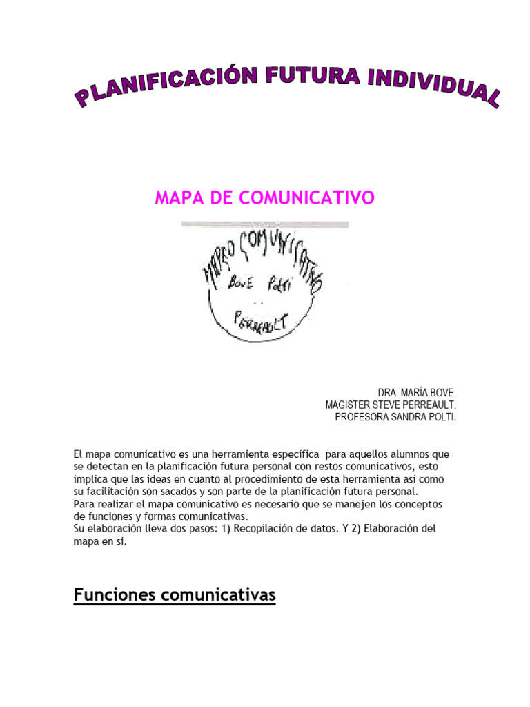 MAPA_DE_COMUNICACION (1) | PDF | Comunicación | Planificación