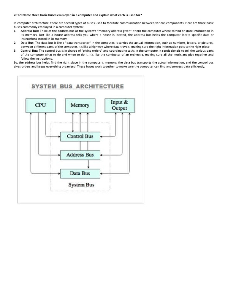 Computer Buses | PDF