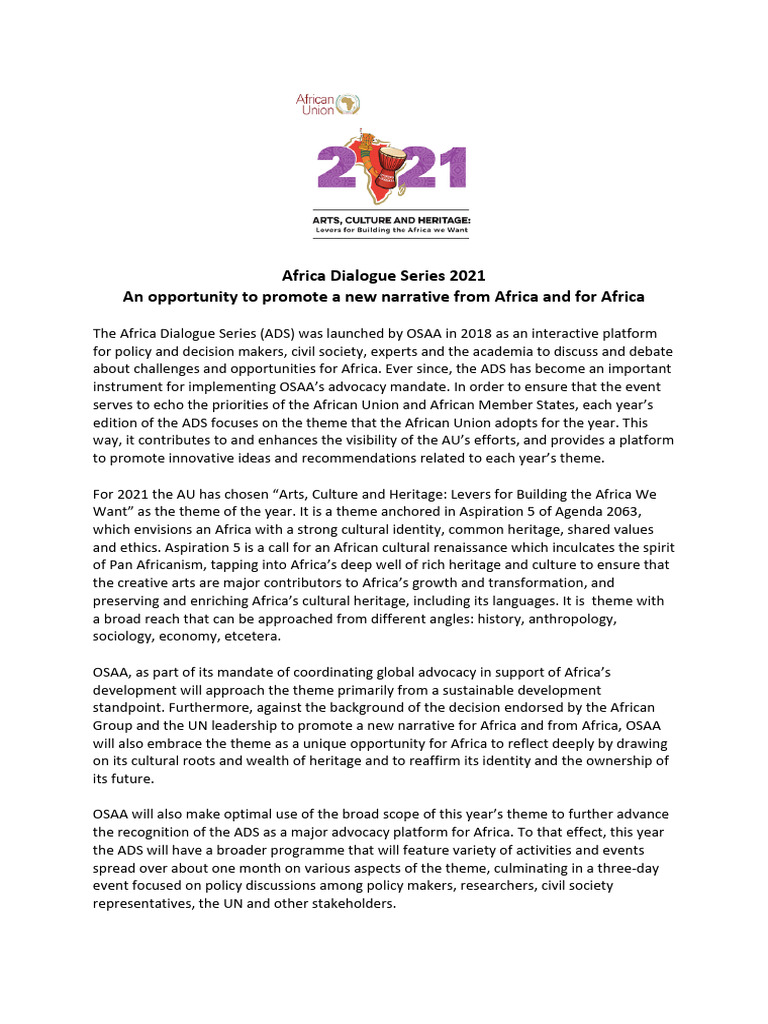 ADS2021-Concept-Note-rev1_120321 | PDF | Identity (Social Science) | Africa