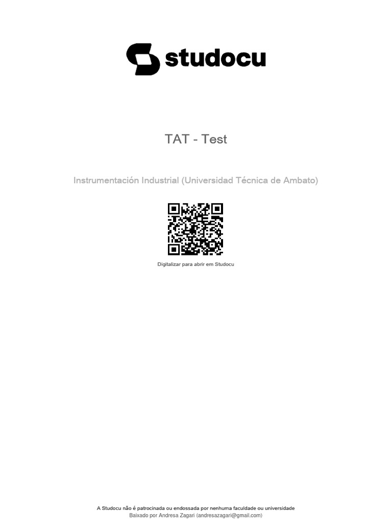 Tat Test | PDF | Sicología | Conceptos psicologicos