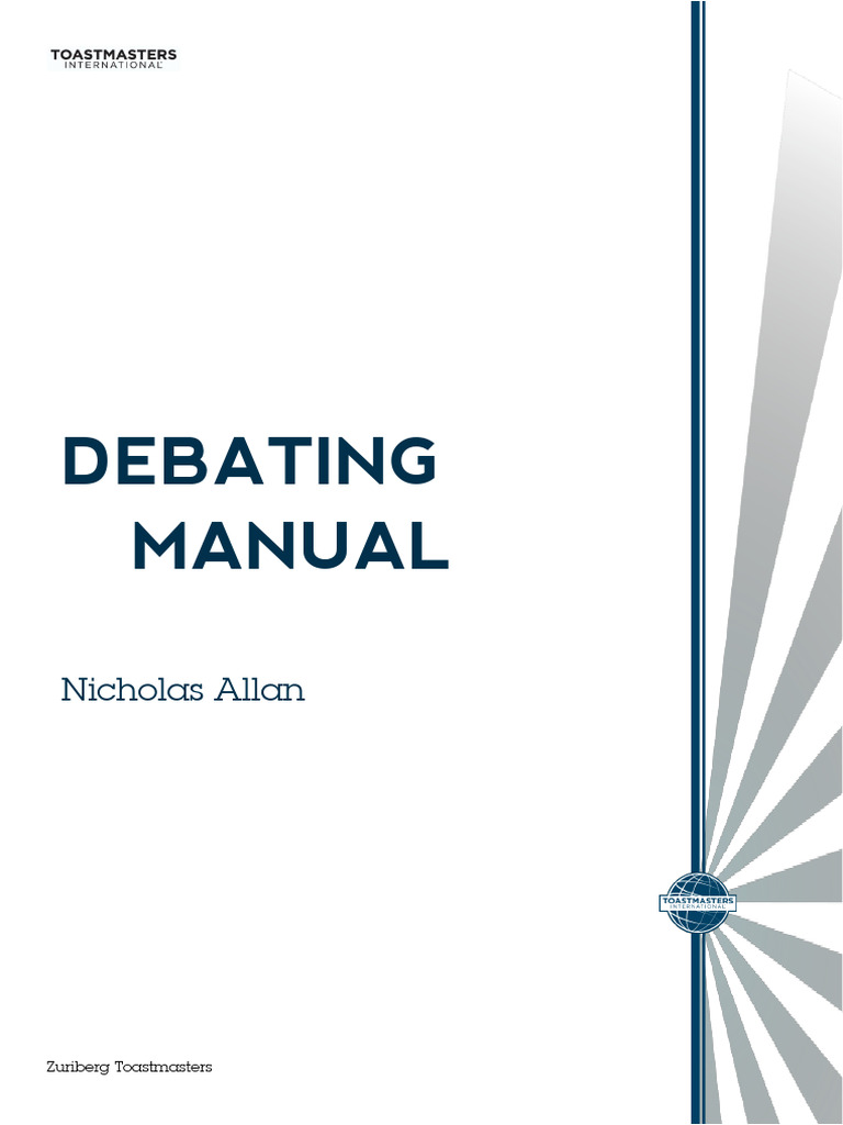 Debating Manual Zuriberg | PDF | Human Communication