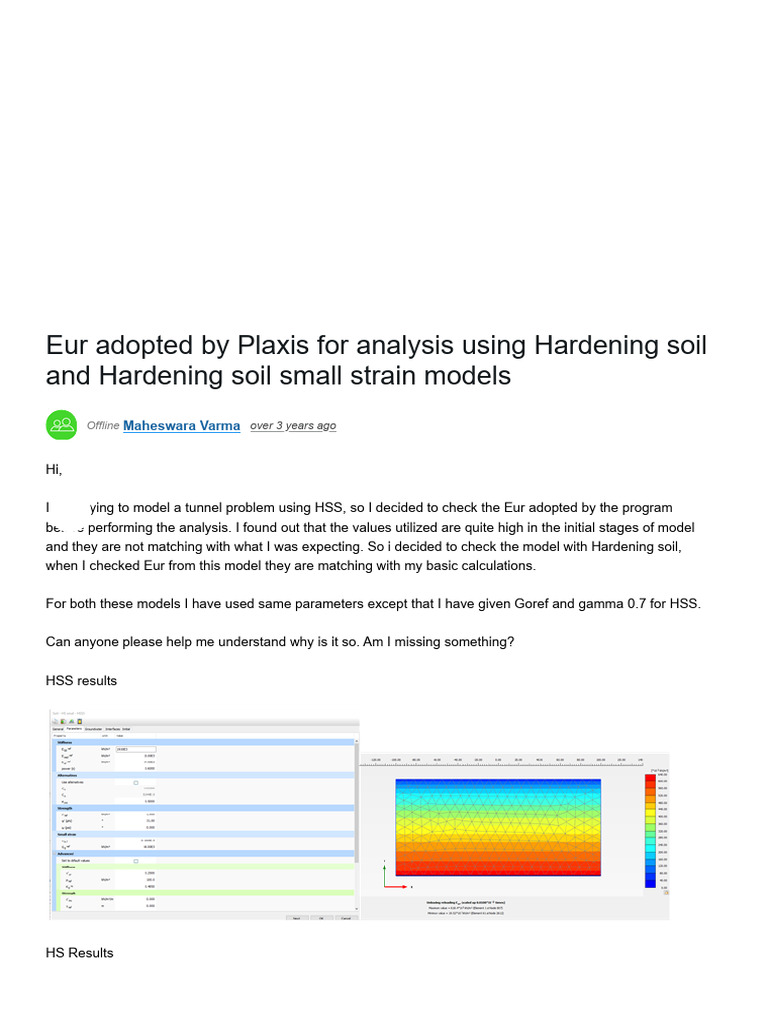Plaxis Soil Model Analysis Guide | PDF | Young's Modulus | Elasticity ...