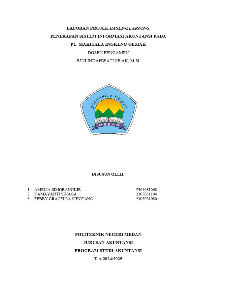 Laporan SIA Baru | PDF | Karier & Perkembangan | Pengelolaan Keuangan ...