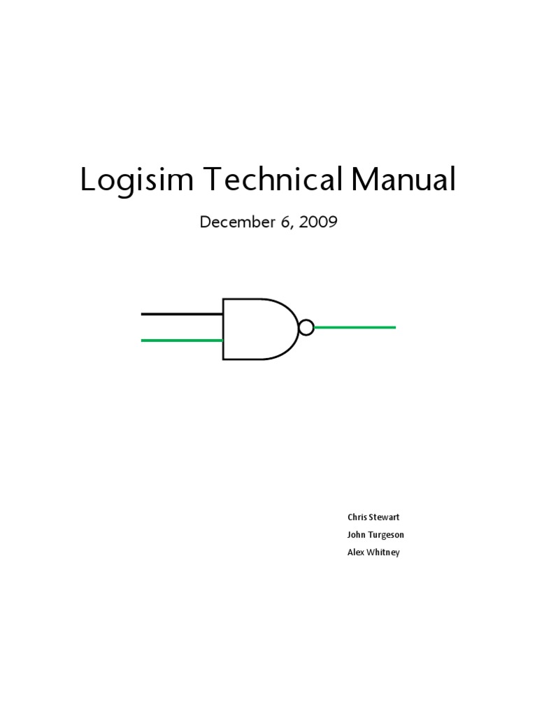 Logisim Technical Manual Guide | PDF | Class (Computer Programming ...