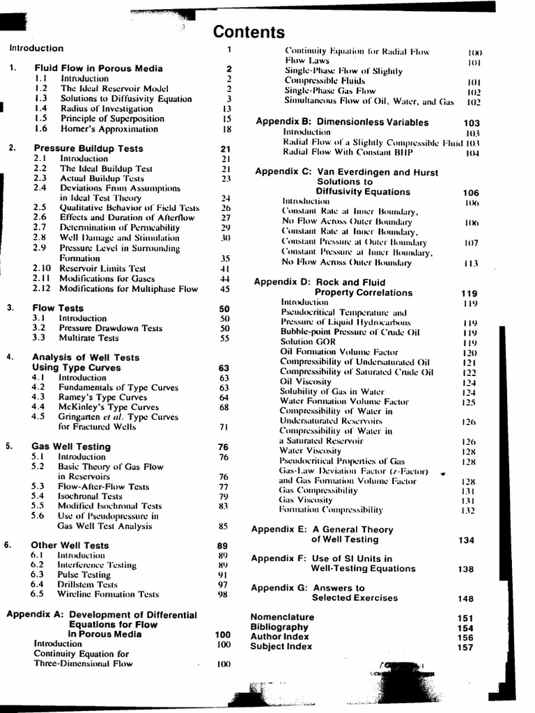 Well Testing Fundamentals and Methods | PDF | Porosity | Continuum ...