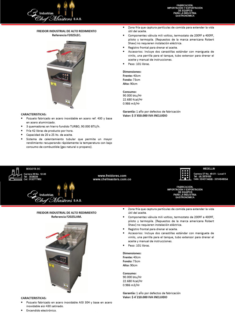 Catalogo CHEF MASTERS 2021. (Completo) | PDF | Acero | Parilla