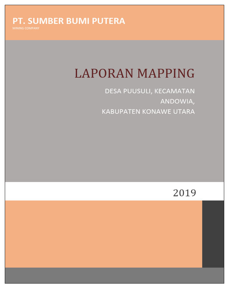 Mapping Nikel Laterit PT. Sumber Bumi Putera | PDF