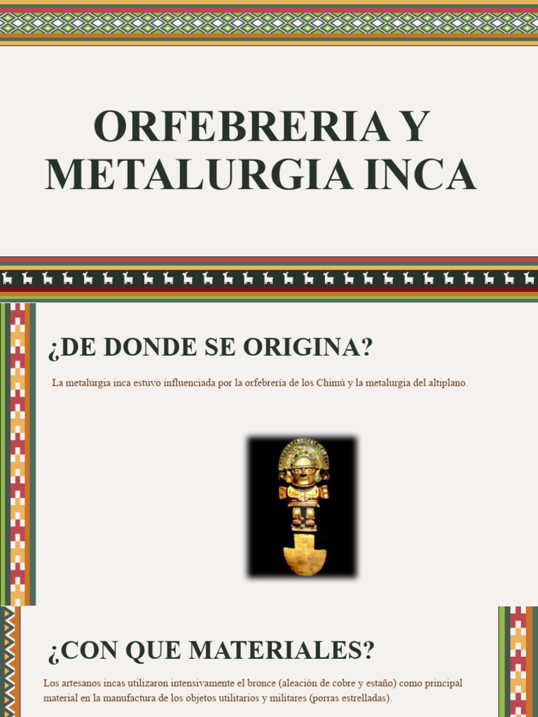 Incas-Orfebreria y Metalurgia | Descargar gratis PDF | Bronce | Imperio ...