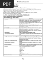 Danco - Pre Delivery Inspection Checklist | PDF | Steering | Brake