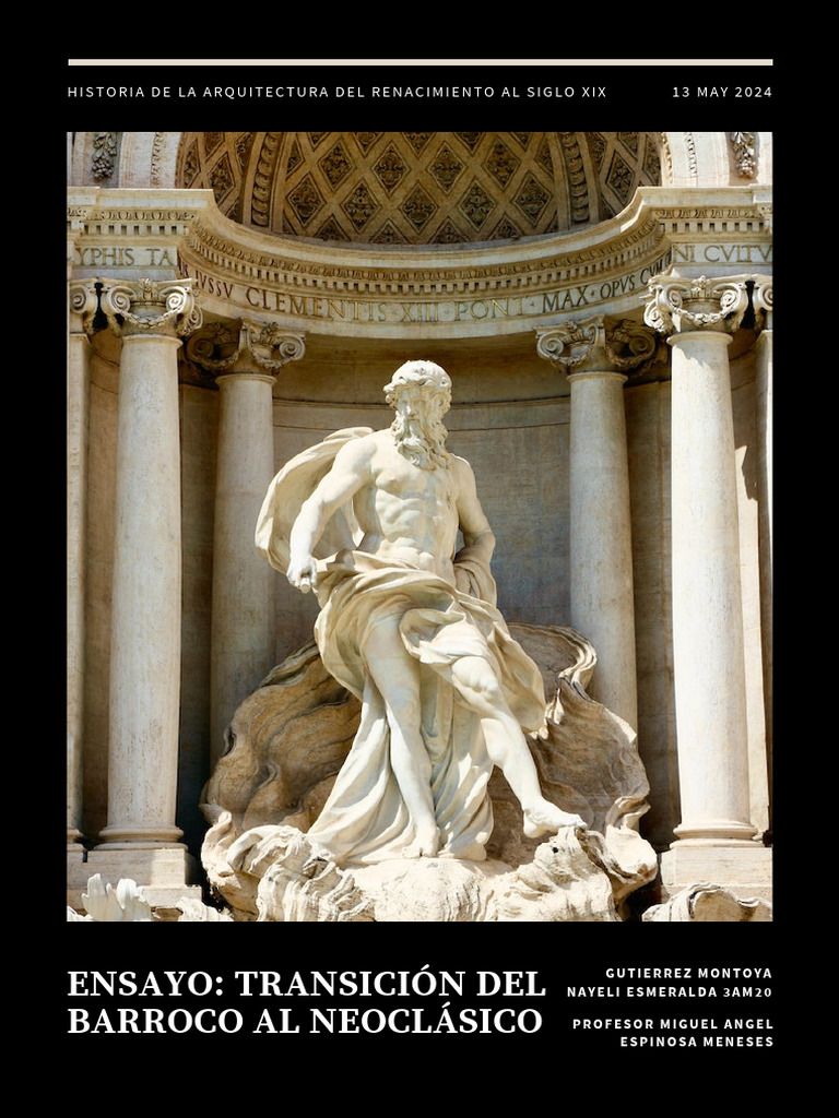 Ensayo Transición Del Barroco Al Neoclásico Gutierrez Montoya Nayeli Esmeralda 3am20 | PDF ...