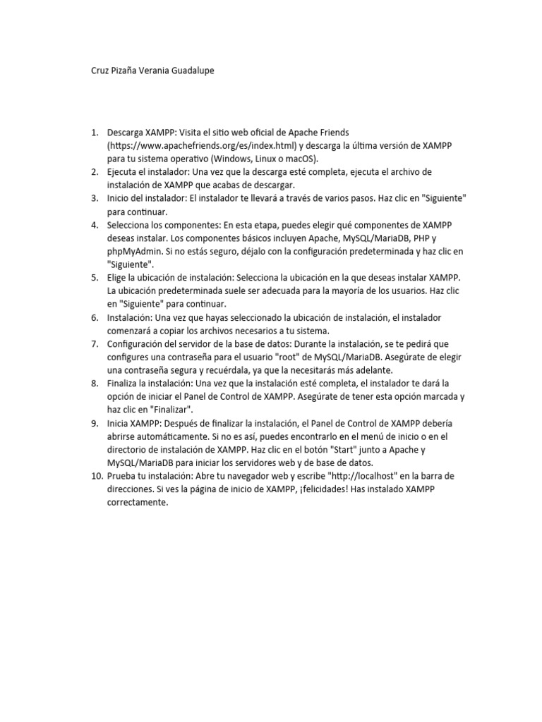 Cruz Pizaña Verania Guadalupe Descargar Gratis Pdf Mi Sql Servidor Apache